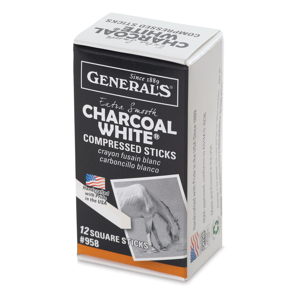 Compressed Charcoal Sticks White (sold and priced per dozen) – Heinz ...