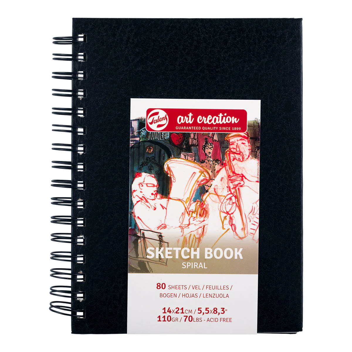 TALENS ART CREATION SPIRAL SKETCHBOOK 110G 14CM x 21CM – Heinz Jordan ...